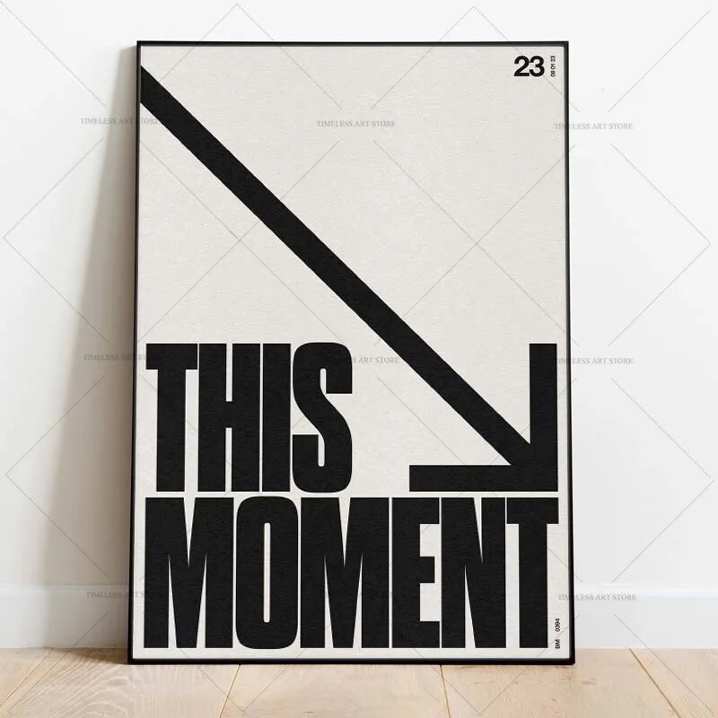 Настенный постер "This Moment" 50x70см, цвет 36, без рамы