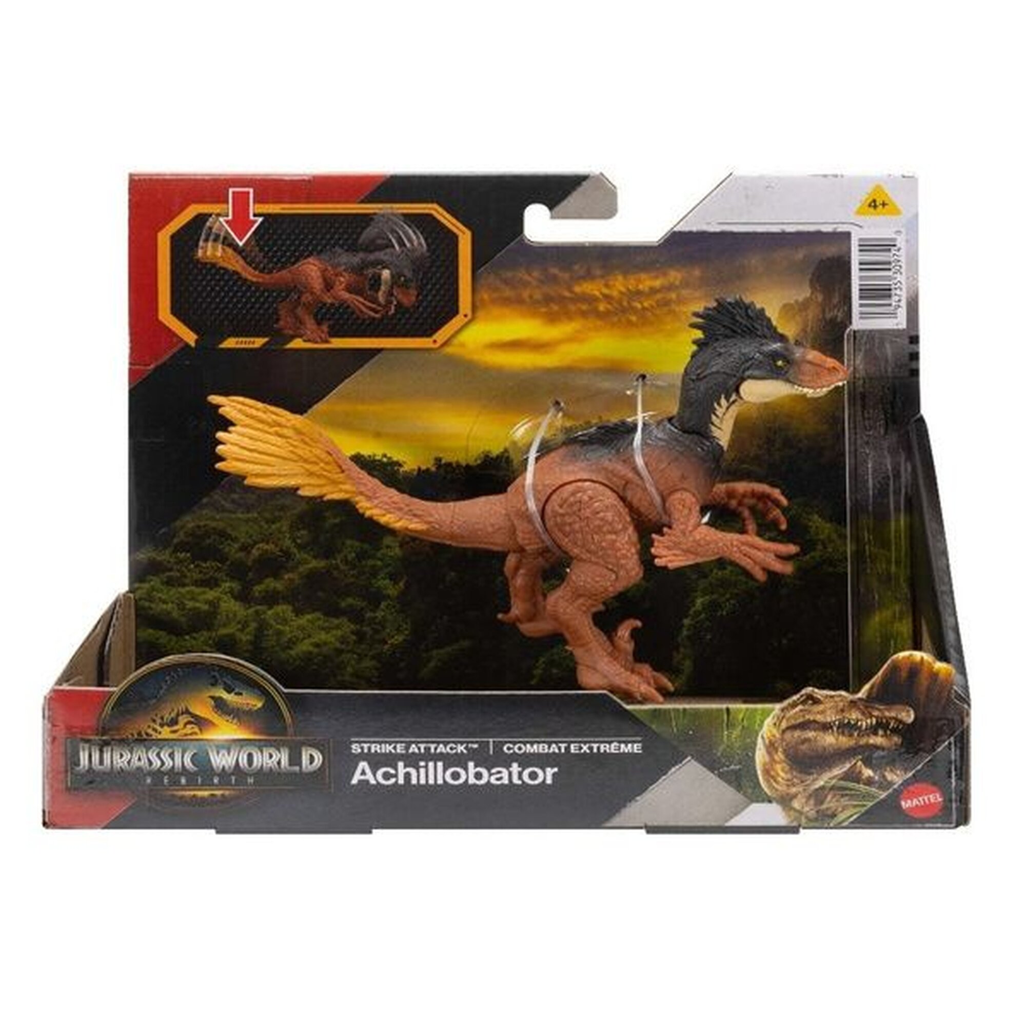 Фигурка Mattel "Jurassic World", Ахиллобатор, шарнирная, пластик, от 4 лет