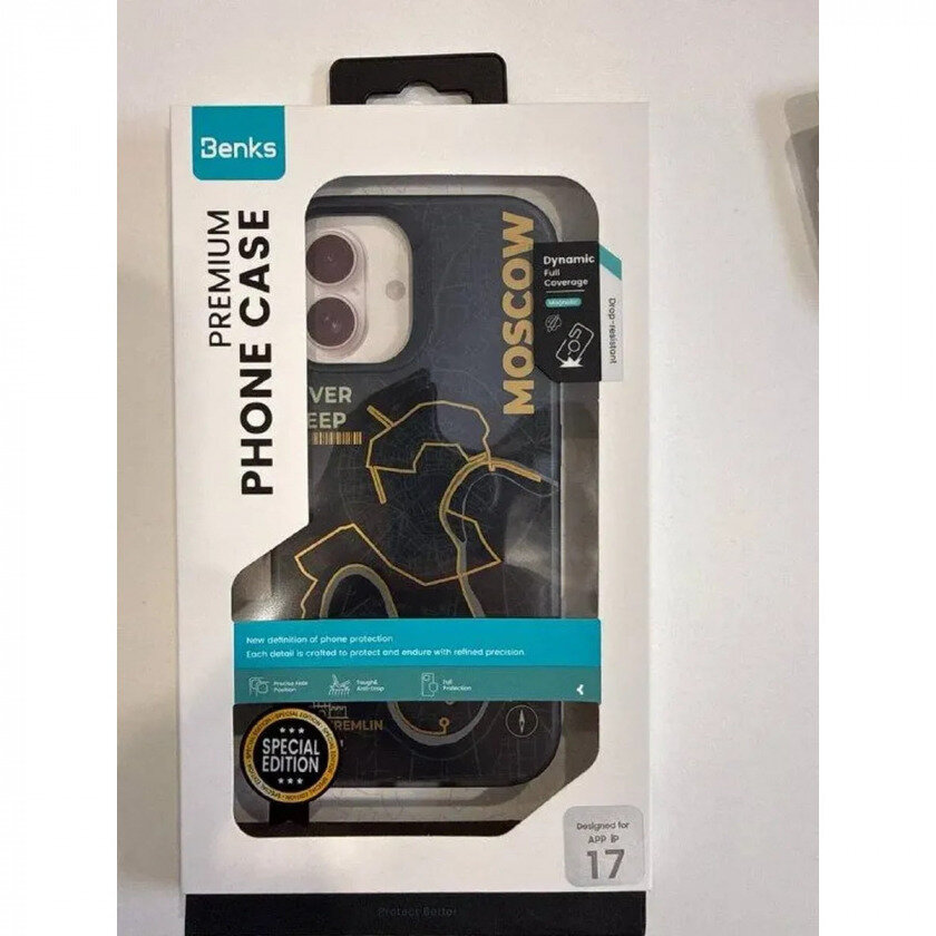 Чехол Benks City Phone Case для iPhone 17 Moscow C. K. QS. AP. CB. M067