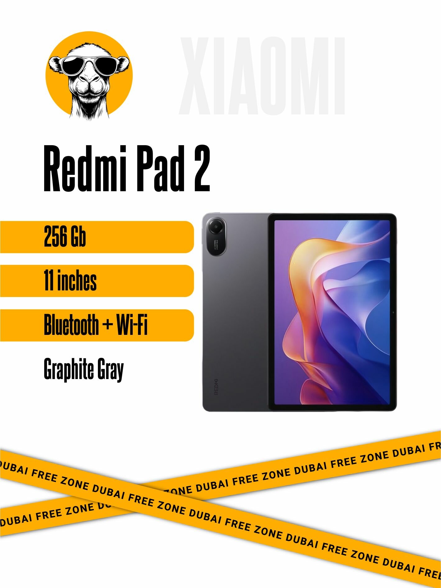 Планшет Redmi Pad 2 8/256Gb Wi-Fi Graphite Gray/Серый