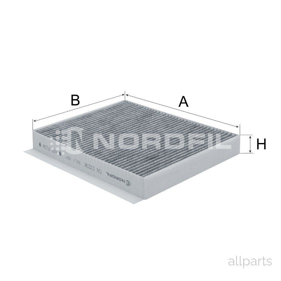 NORDFIL CN1323K Фильтр салона угольный ZEEKR 001 009
