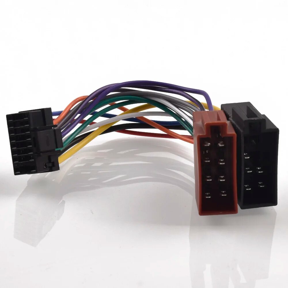 16-контактный автомобильный радиоприемник, стерео жгут проводов, кабель ISO, разъем для Alpine JVC ISO, разъем