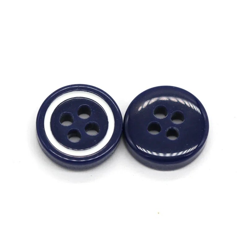 DOTOLLE Пуговицы из смолы 20 штук Синий, 10mm 20pcs, Blue