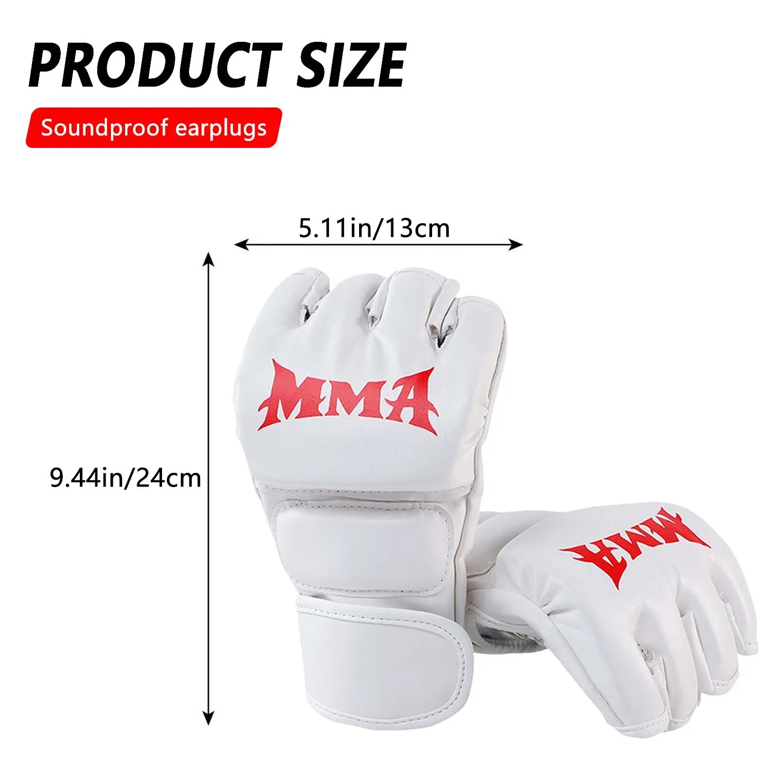 MMA перчатки для ММА, белые — фото 1