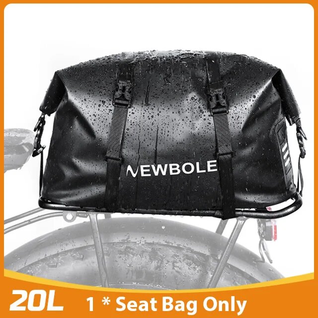 Велосумка на багажник NEWBOLE 20L, черная, BAG314