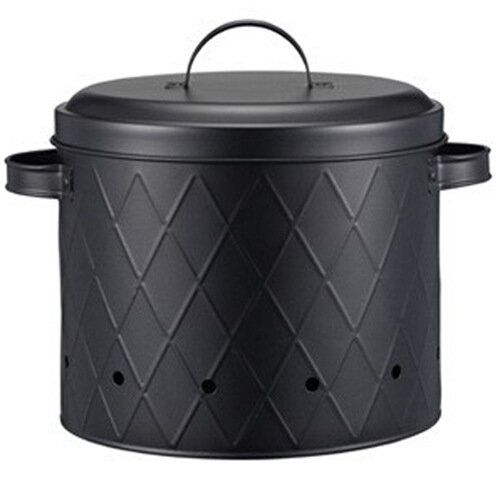 Сетчатый контейнер для хранения фруктов и овощей, черный, для кухни, для хранения картофеля, лука, чеснока, металлический контейнер для хранения картофеля.