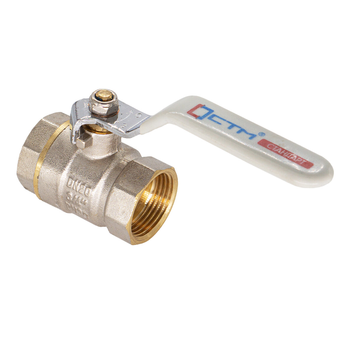 Кран шаровый СТМ С рычажной ручкой, латунный корпус, диаметр 1 дюйм CWFFH001