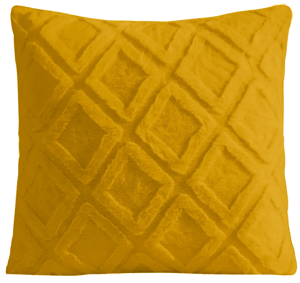 Декоративная подушка DIAMOND 45x45 см цвет горчица