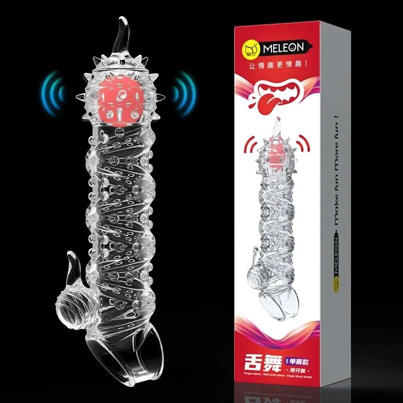 Удлинитель пениса, вибратор, удлинитель 4 см, мягкая задержка эякуляции, Monoshock version