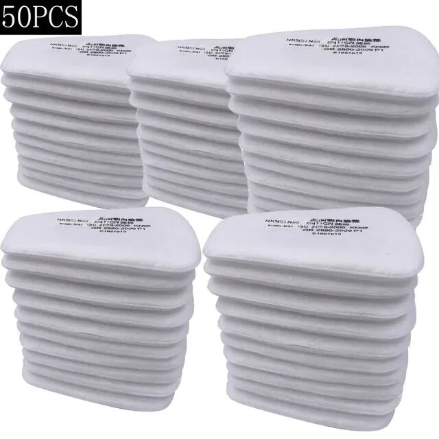 Хлопковые фильтры 5N11 501 для респиратора 3M 50 PCS filters