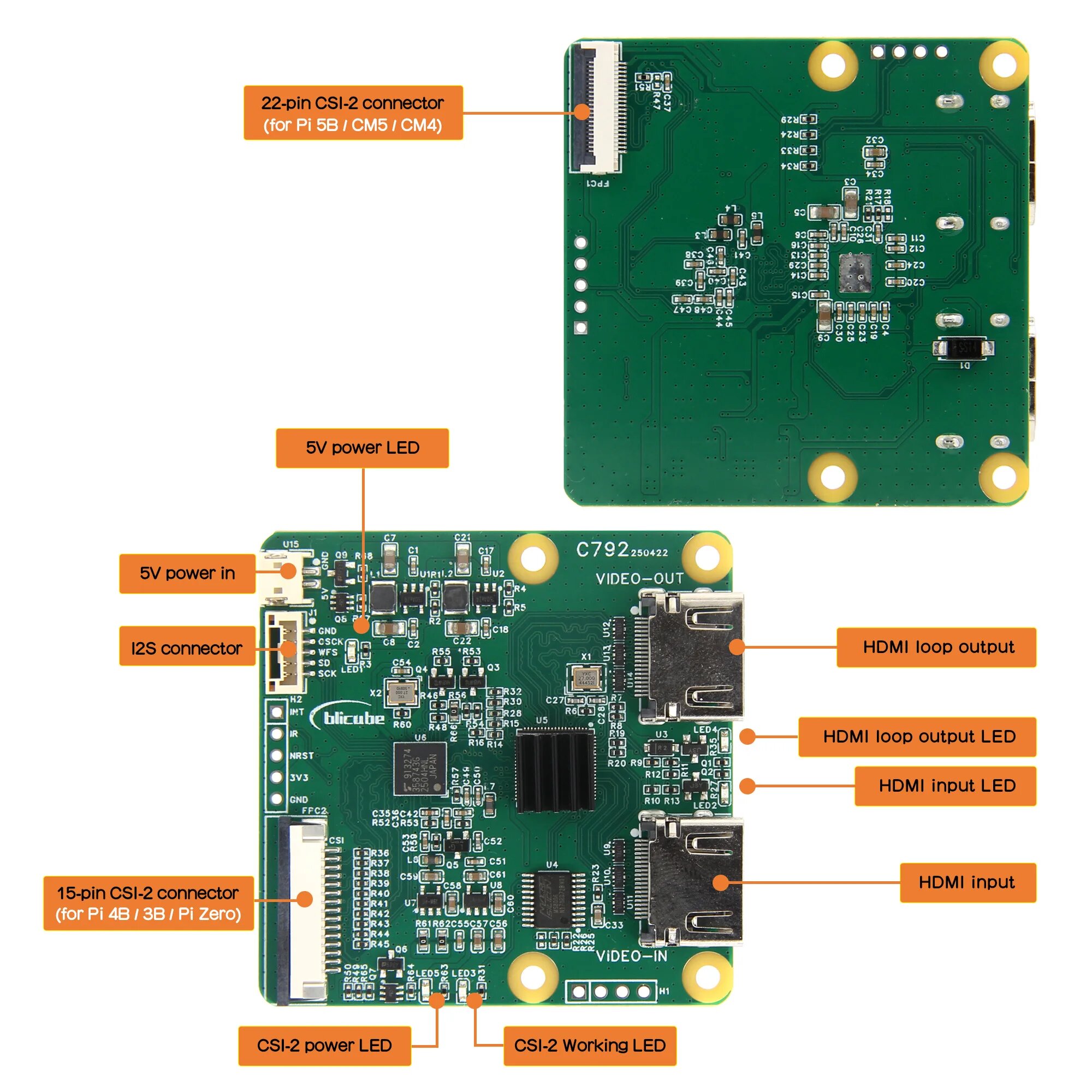 Geekbord C792 HDMI адаптер для Raspberry Pi — фото 1