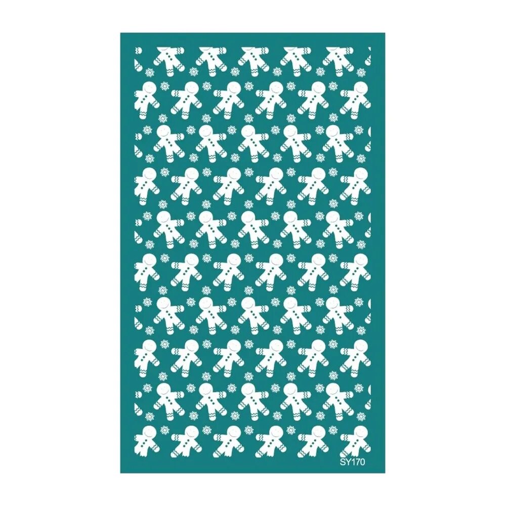 Многоразовые трафареты для шелкографии на Рождественскую тематику Шелкография