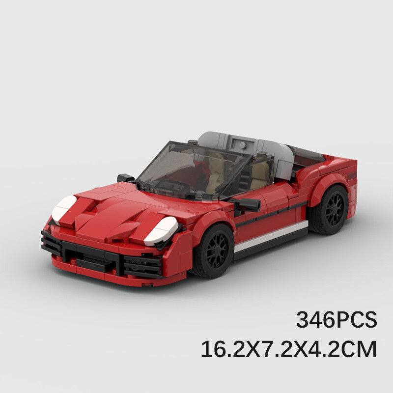 MOC строительный блок 8 сетка автомобиль Porsche 911targa кабриолет сборки скорость серии игрушки для мальчиков