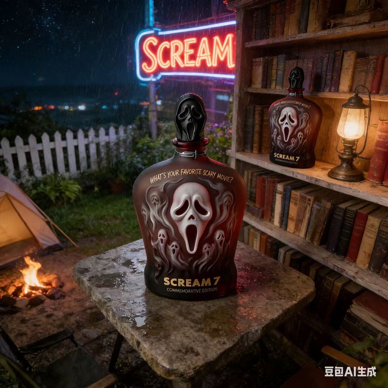 Портативная плоская бутылка для белого вина на открытом воздухе, scream 7 limited, ретро-фляжка для вина