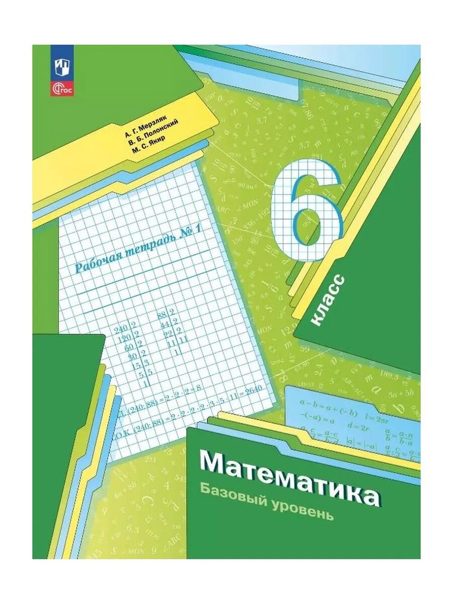 Математика. 6 класс. Базовый уровень. Рабочая тетрадь № 1.