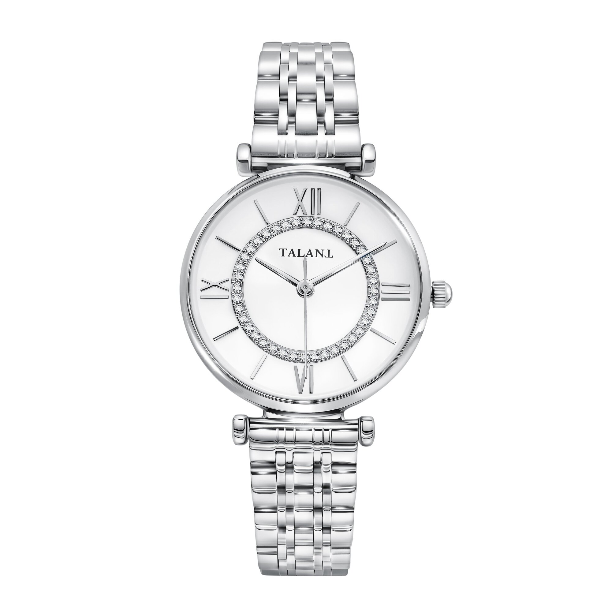 Наручные часы, нерж. сталь, кристалл