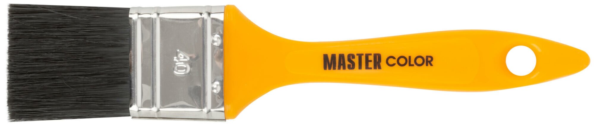 Кисть флейцевая, толщ. 13 мм, 70 ПБT 30 чёрн. натур. щетина, нерж. обжим, пласт. ручка, ширина 40 мм