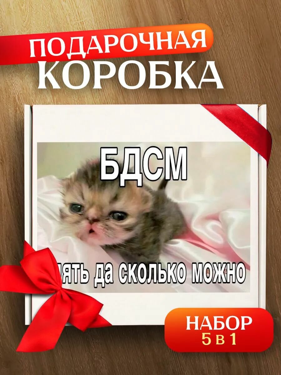 Коробка подарочная мем котики