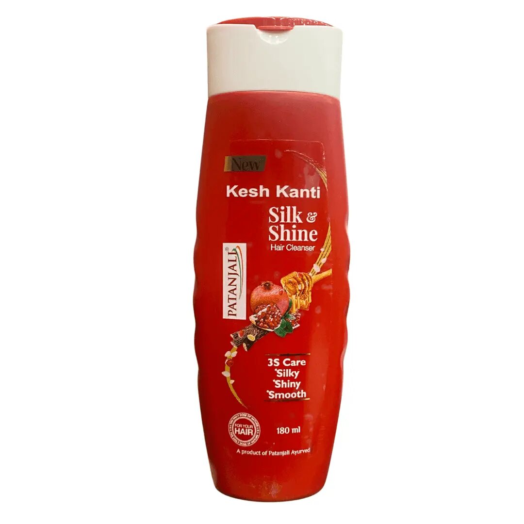 Kesh Kanti Hair Cleanser SILK AND SHINE, Patanjali (Шампунь КЕШ канти, шёлк И блеск, Патанджали), 180 мл.