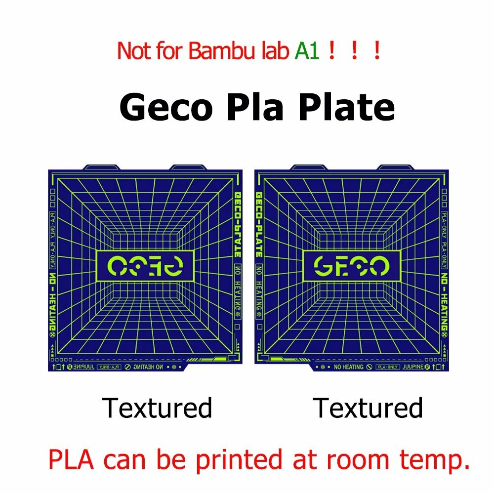 Текстурированная PEI-пластина Geco 184x184 мм, Double sided