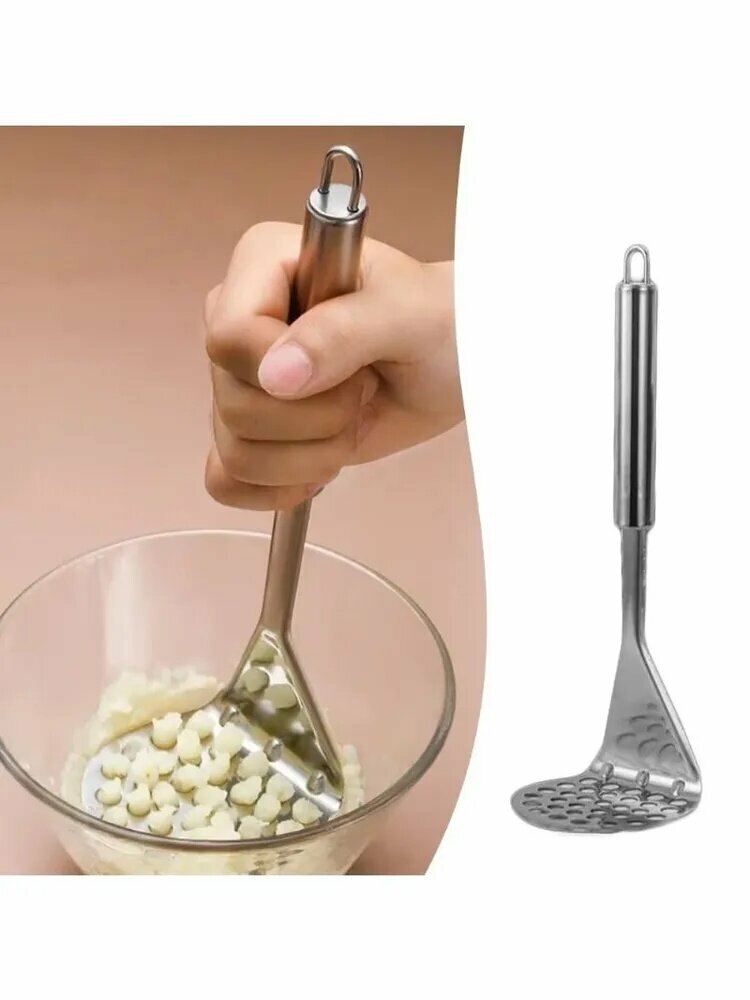 Ручная Картофелемялка Из Нержавеющей Стали, Пресс Для Пюре, Измельчитель Овощей И Фруктов