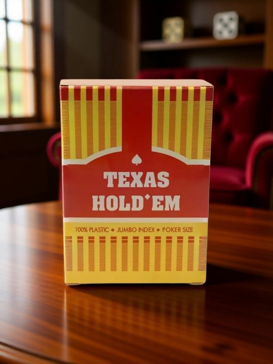 Пластиковые игральные карты Texas Hold'em