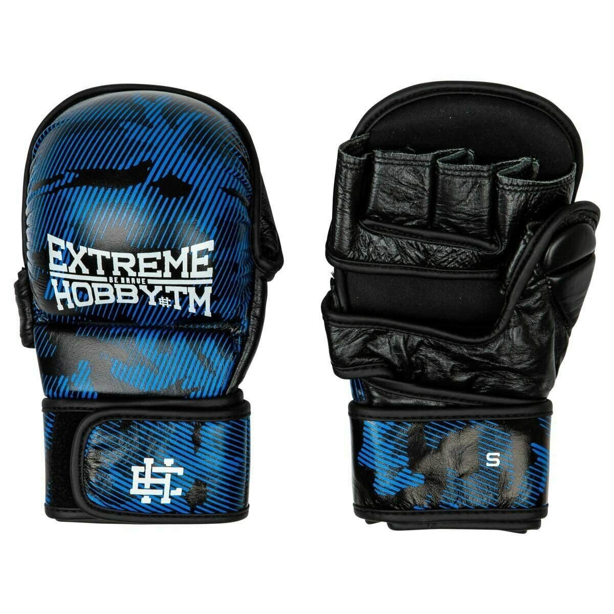 Перчатки MMA для взрослых EXTREME HOBBY HAVOC TRAINING, Decathlon, Цвет: Синий, Размер: XL