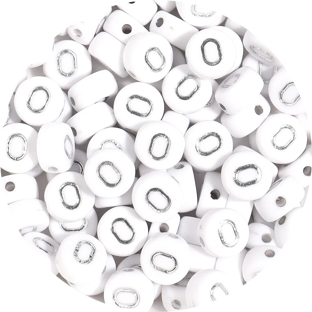 7x4 мм белые, серебряные цветные акриловые бусины с буквами, круглые плоские бусины с алфавитом, свободные бусины для изготовления ювелирных изделий, браслет ручной работы, ожерелье