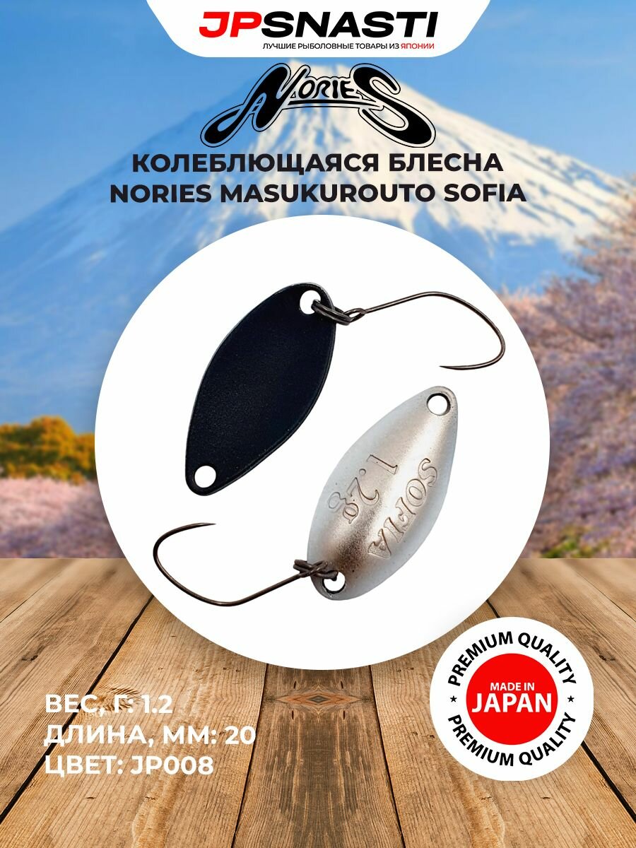 Блесна на форель Nories Masukurouto Sofia, 1.2 гр, JP008