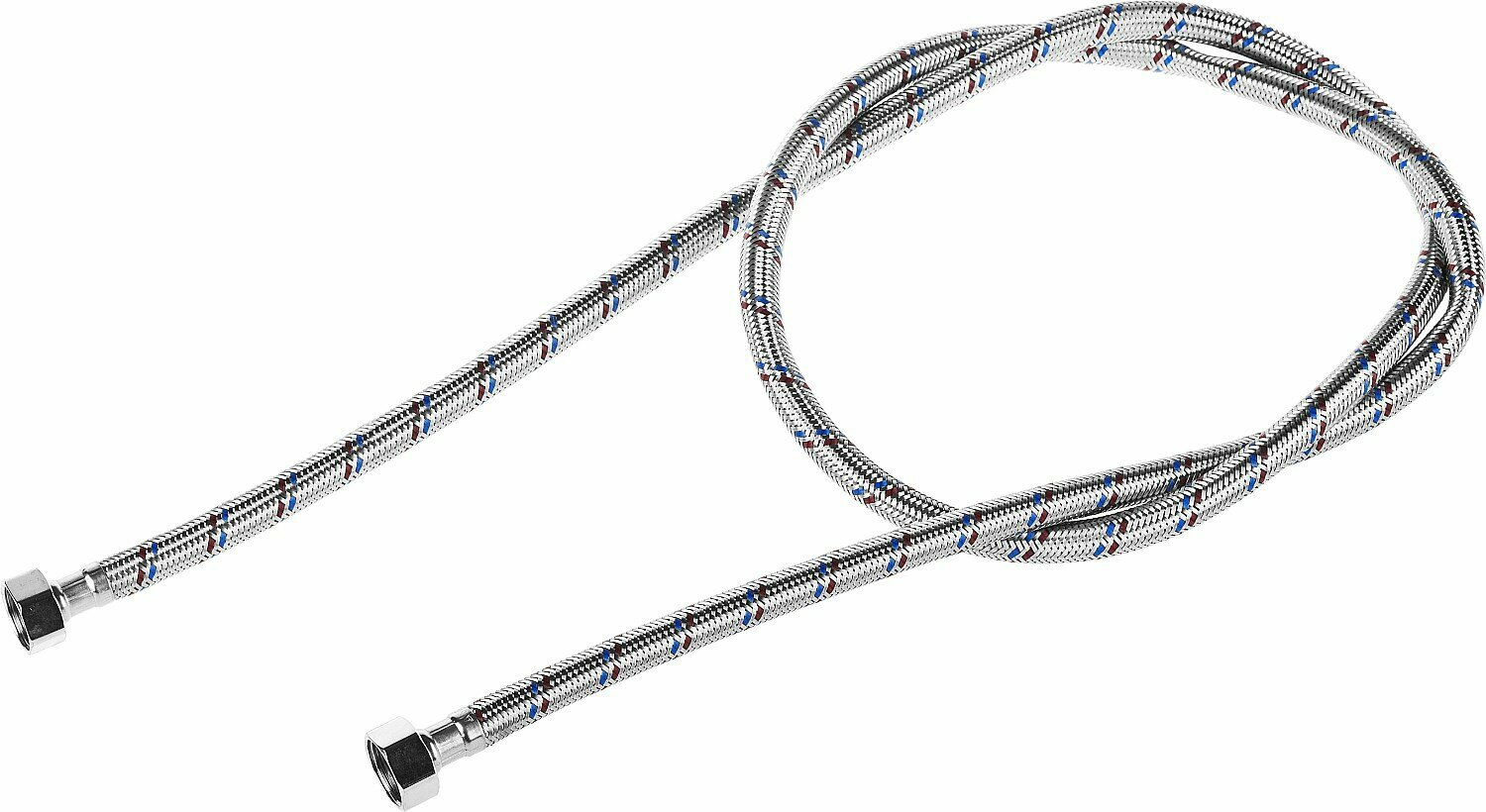 ЗУБР 1/2″, 1.8м, гайка-гайка, гибкая подводка для воды (51005-G/G-180)