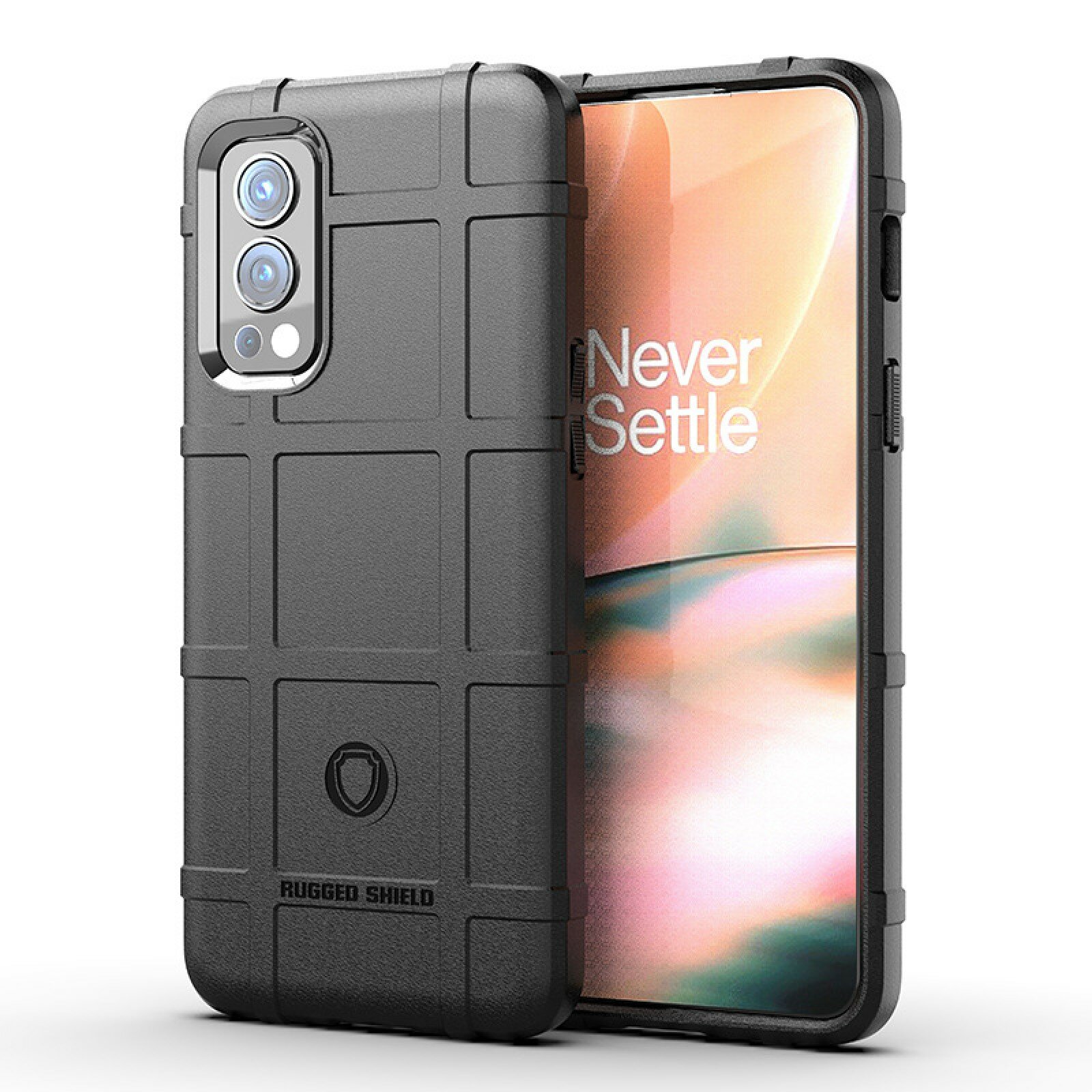 Противоударный чехол-бампер MyPads Heavy для Oneplus Nord 2 5G черный