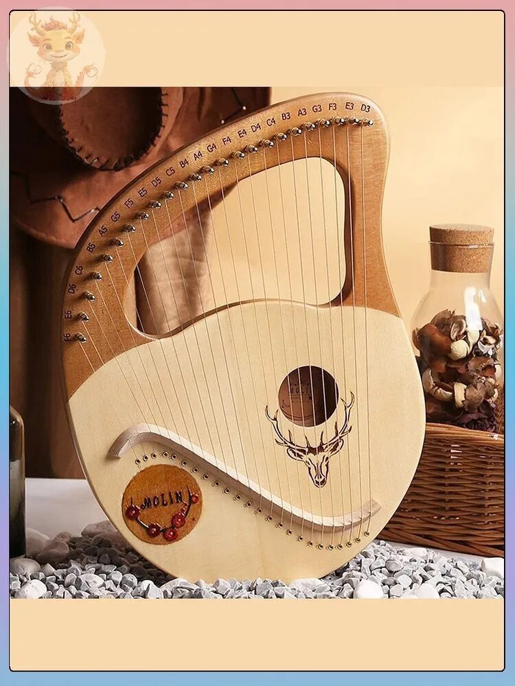 Детские цимбалы MOLIN - Бежевая арфа для начинающих музыкантов, бестселлер