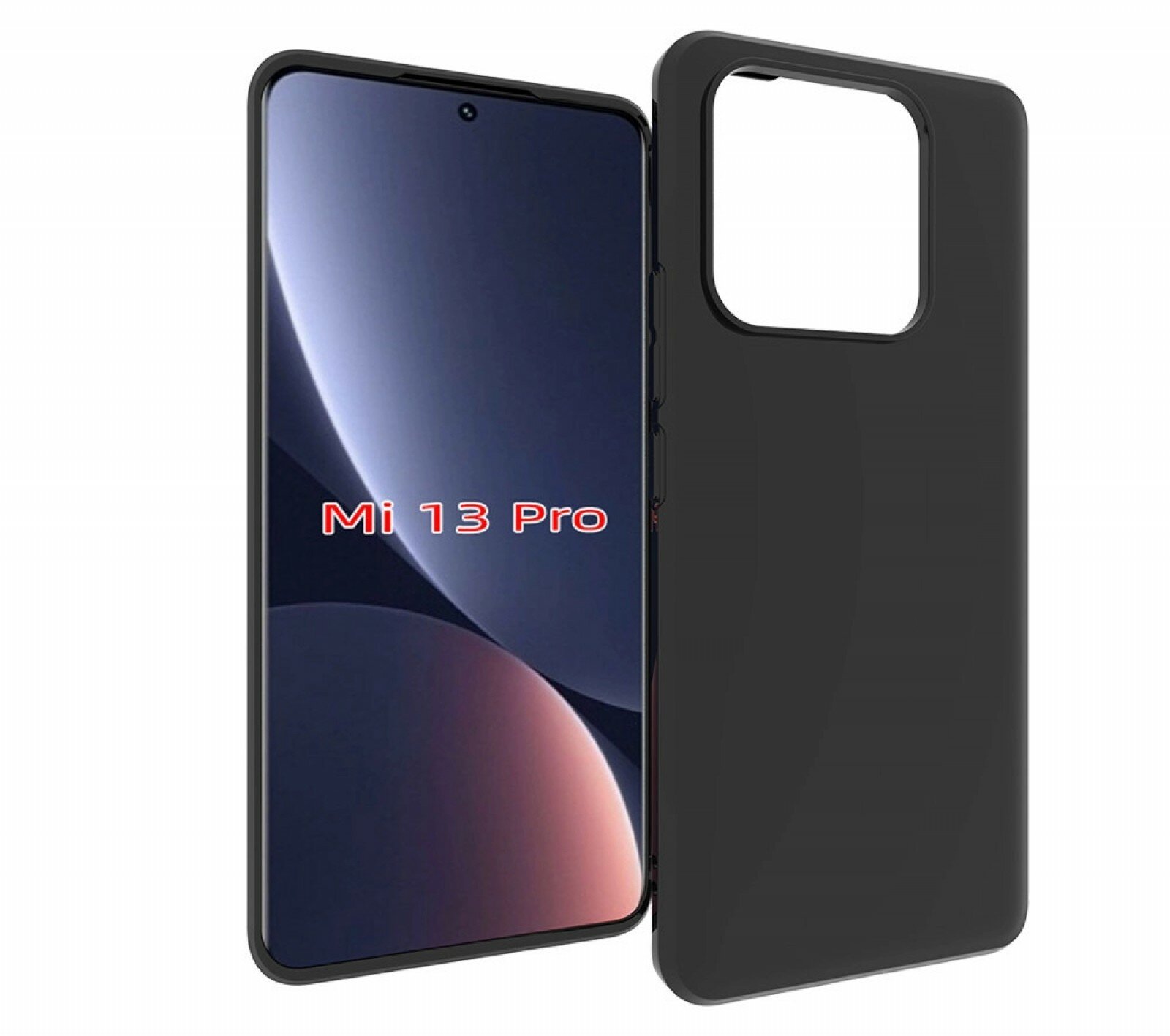 Задняя панель-чехол MyPads Morbido для Xiaomi 13 Pro из мягкого силикона черная ультра-тонкая