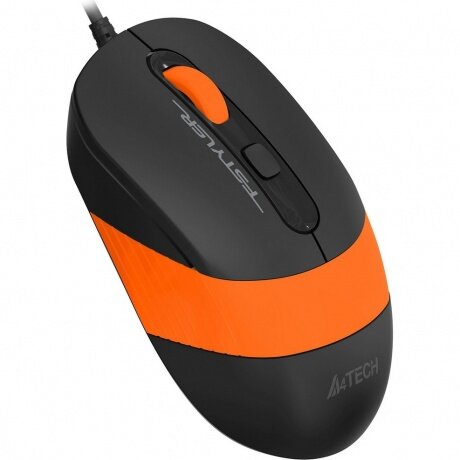 Мышь A4Tech Fstyler FM10S черный/оранжевый (FM10S USB ORANGE)