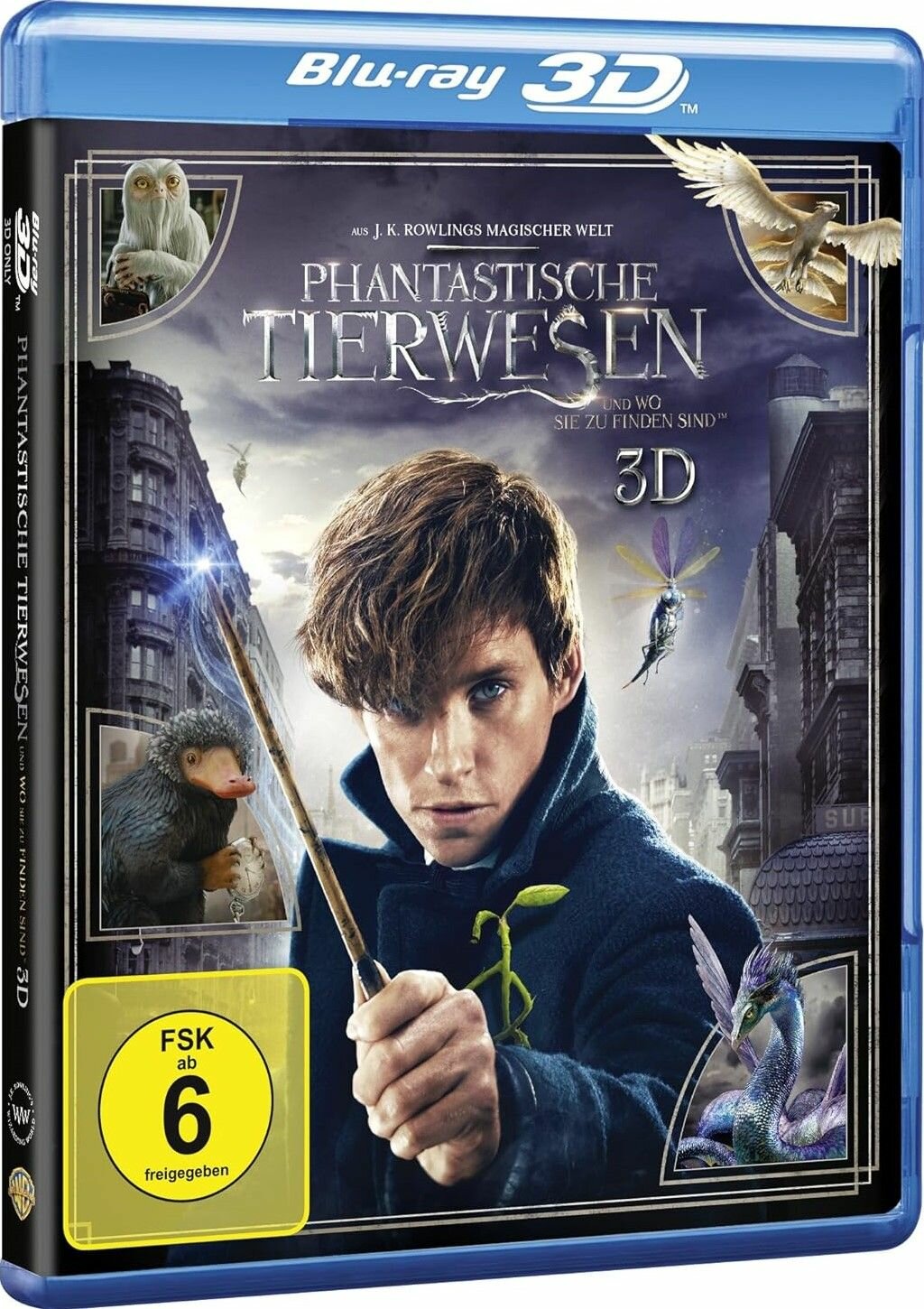 3D Фантастические твари и где они обитают (2016) Blu-ray 50Gb диск фильм фэнтези приключения семейный