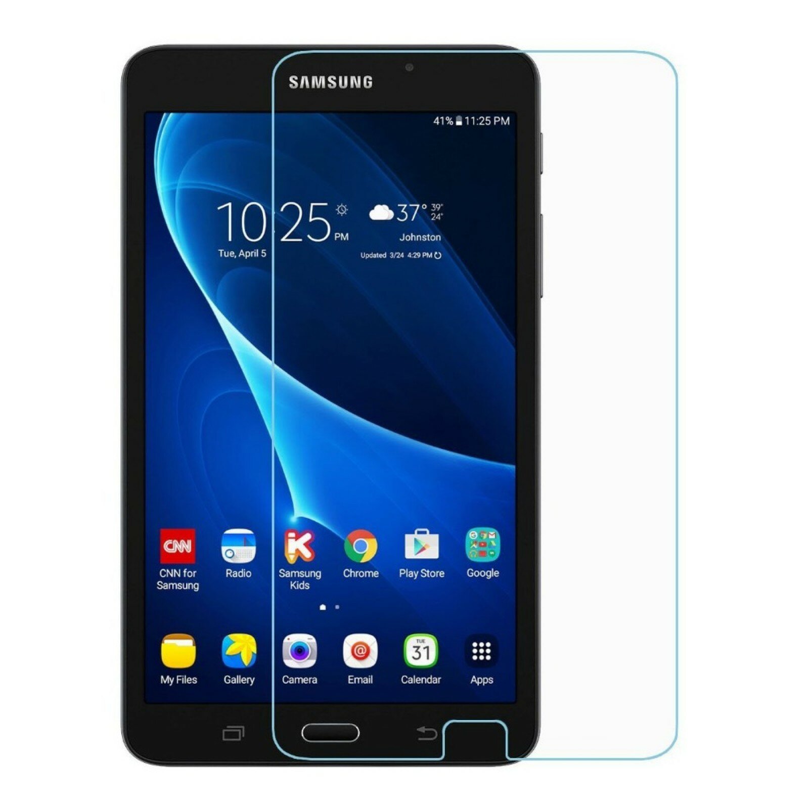 Защитное противоударное стекло MyPads для Samsung Galaxy Tab A 2016 7.0 с олеофобным покрытием