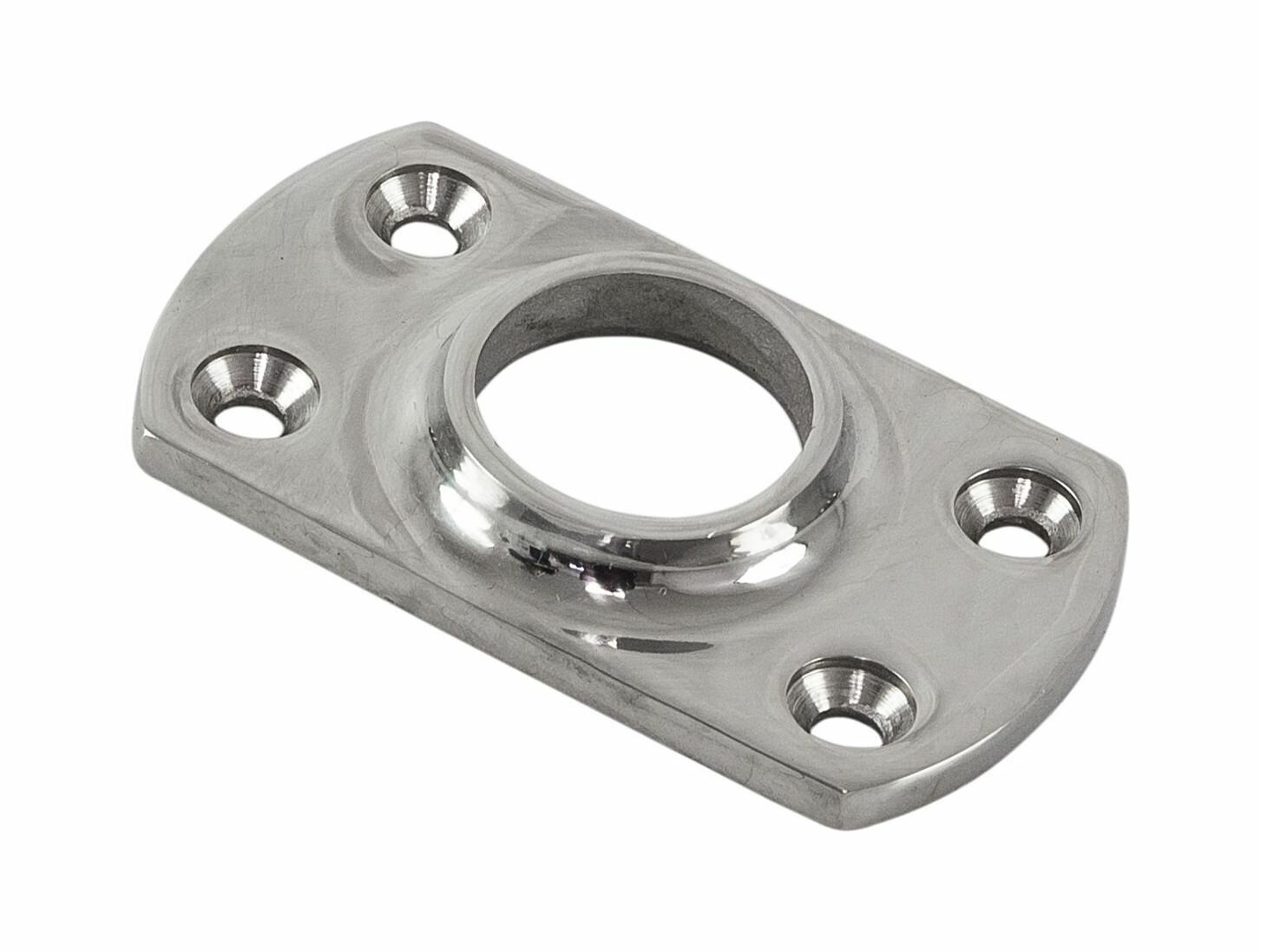 Основание стойки леера 1 (25.4 мм), 90 град, прямоугольное под сварку