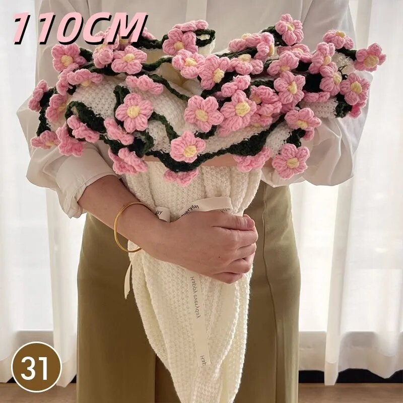 Плед 110x110 см хлопок жаккардовый, вязаный 3d-эффект розовый