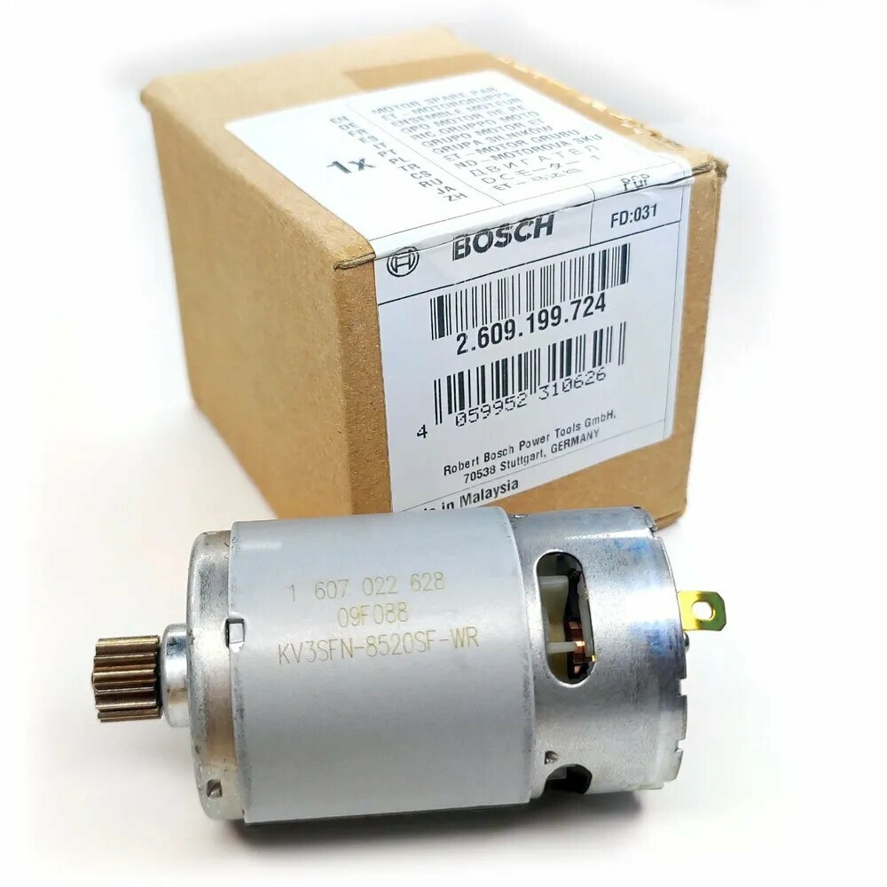 Двигатель для Bosch GSR 1080-2-LI и TSR 1080-2-LI артикул 2609199724