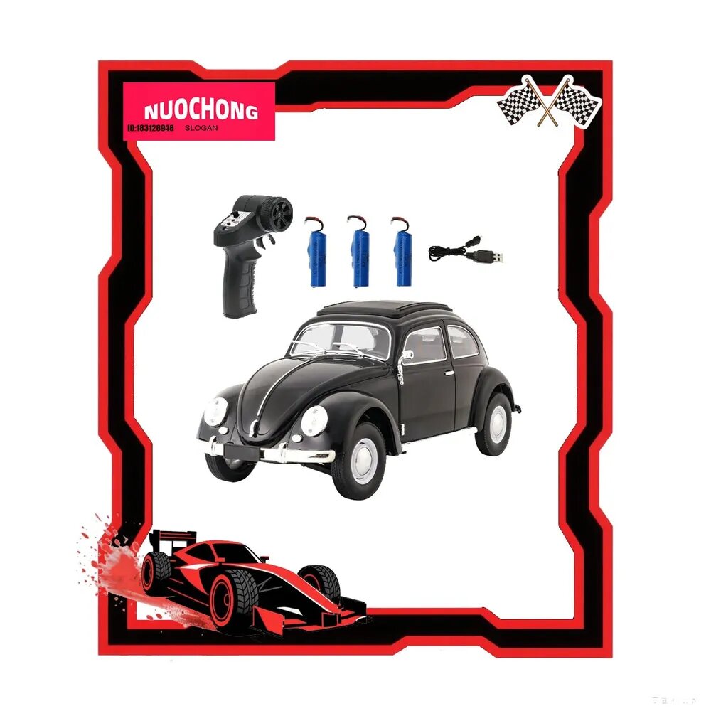 Игрушечный автомобиль с дистанционным управлением, D62, 1: 16mini Beatles с дистанционным управлением