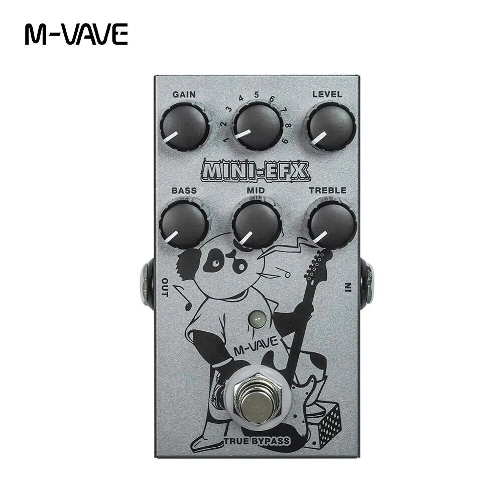 M-VAVE MINI-EFX Электрогитара Педаль мультиэффектов 4 Эффекты овердрайва 4
