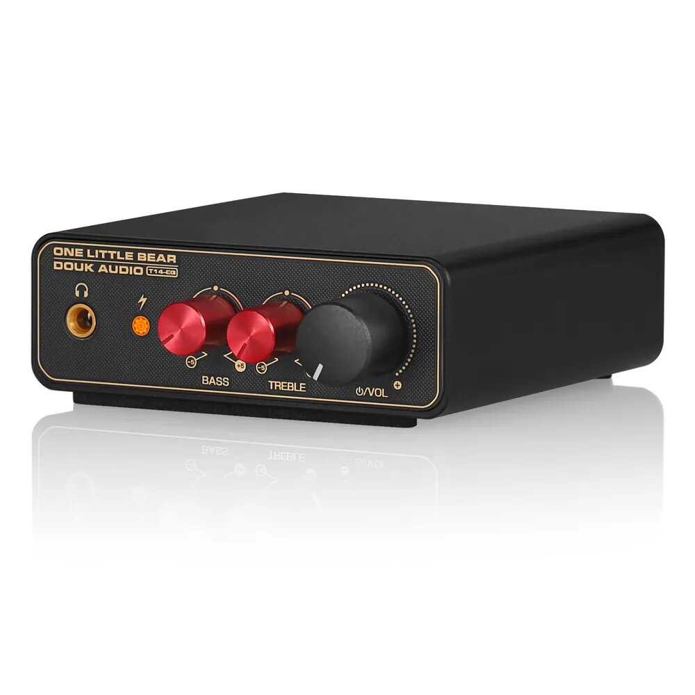 Douk Audio T14-EQ Мини-MM MC фонокорректор RIAA для виниловых проигрывателей LP с выходом на наушники
