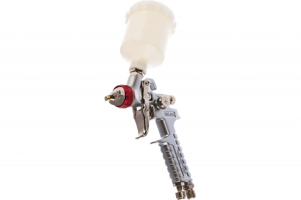 JA-6112 Пистолет покрасочный "Краскопульт", бачок верхний нейлоновый 0.25 л, дюза 0.8 мм. Jonnesway