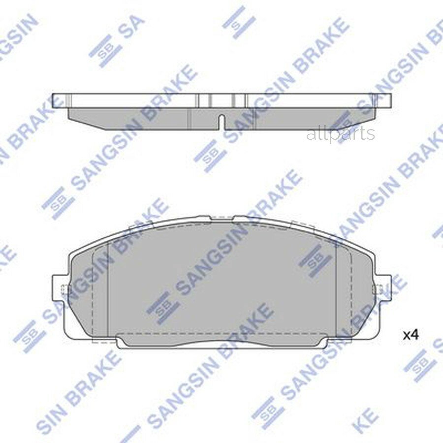 SANGSIN BRAKE SP2077SD колодки торм. ПЕР. SEVERE DUTY