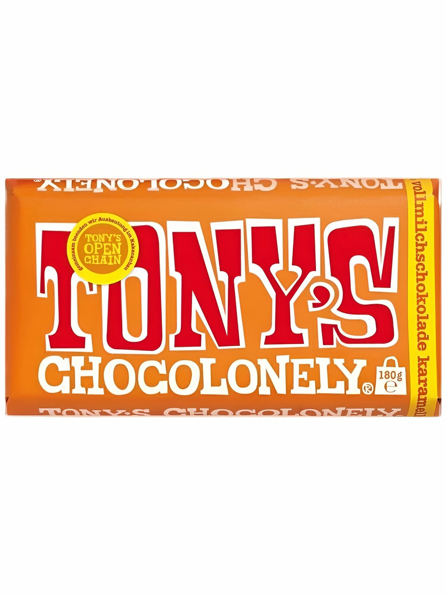 Бельгийский шоколад Тоny's Chocolonely молочный с кусочками карамели и морской солью