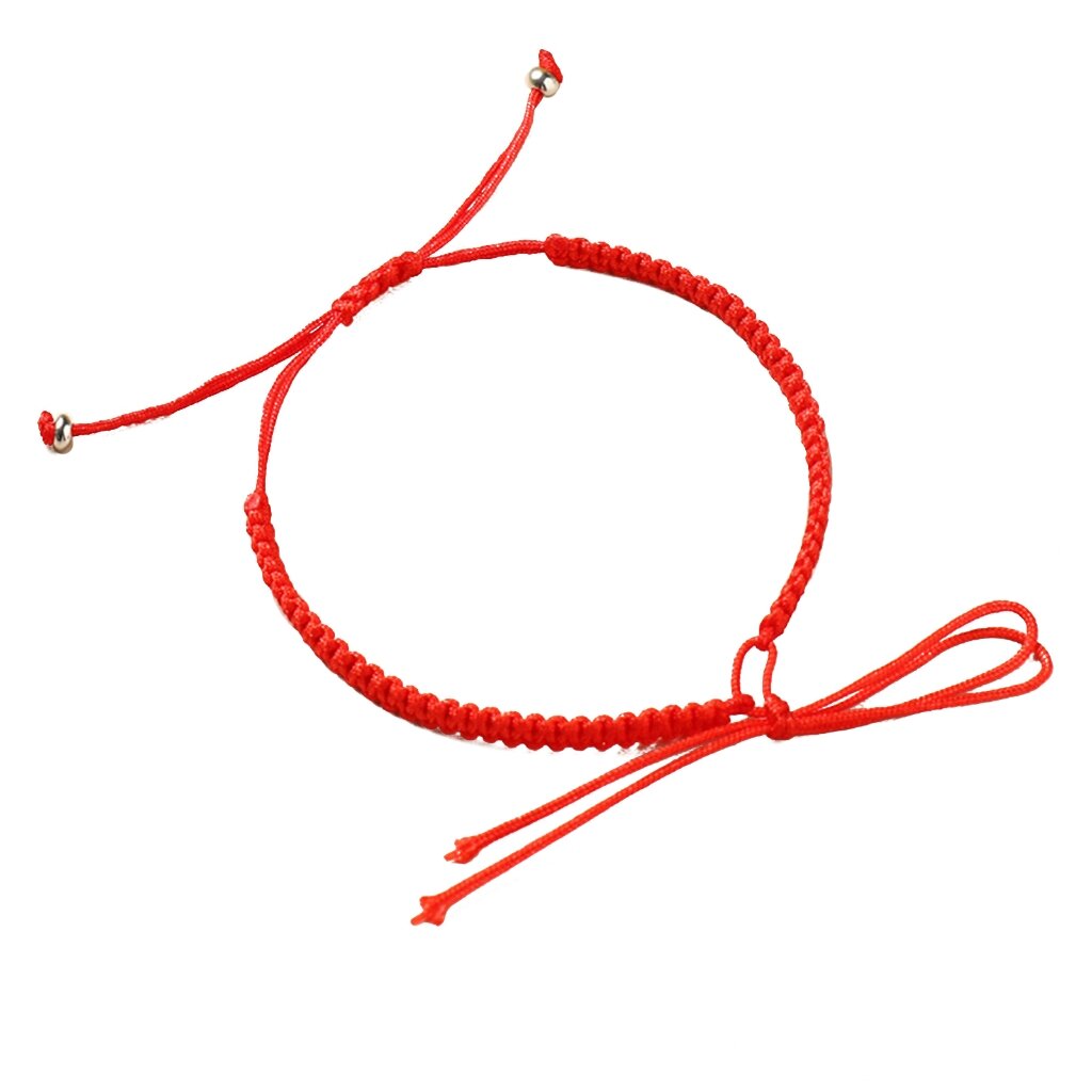 DIY Ручной Работы Красный Веревочный Браслет Ручной Работы Полуфабрикат Струнная Цепочка На Запястье Ручной Работы Красная Цепочка Браслет Ручной Работы Ювелирные Изделия