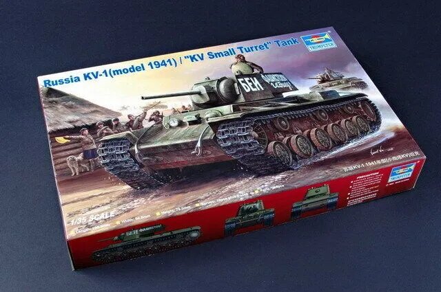 Trumpeter 00356 1/35 КВ-1 обр.1941 г. "Малая башня КВ" Танки. Сборная модель танка