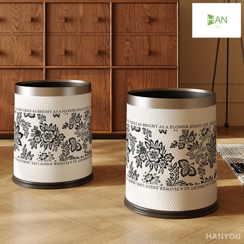 Эксклюзивный кожаный контейнер для отходов в стиле вестерн 2025 года модель с системой антизапаха для гостиных и спален