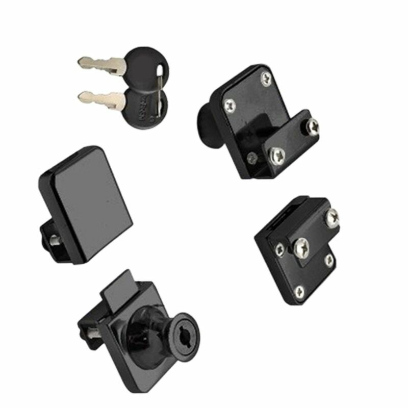 Стеклянный замок дверцы винного шкафа-витрины без перфорации-черный открытый 407