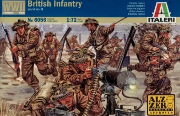 Сборная модель "Солдаты WWII- British Infantry" (1:72), артикул 6056